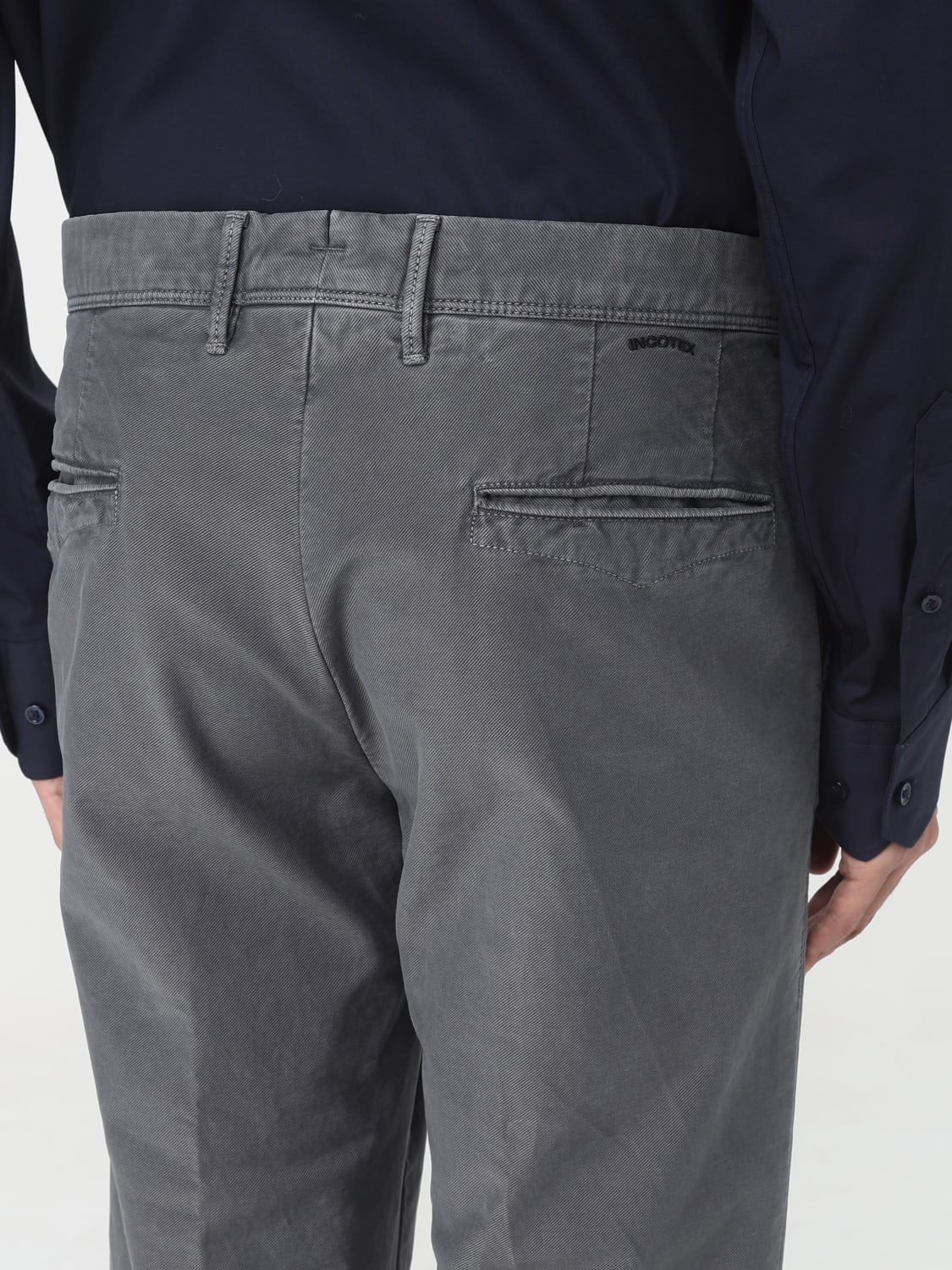 INCOTEX: pants for man - Grey | Incotex pants 17S1004611D online at GIGLIO.COM
