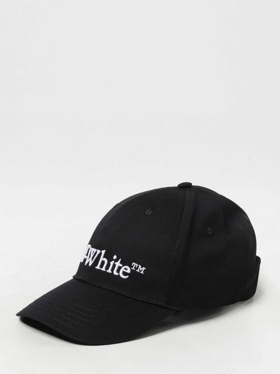 OFF-WHITE: hat for man - Black | Off-White hat OMLB052C99FAB001 online ...