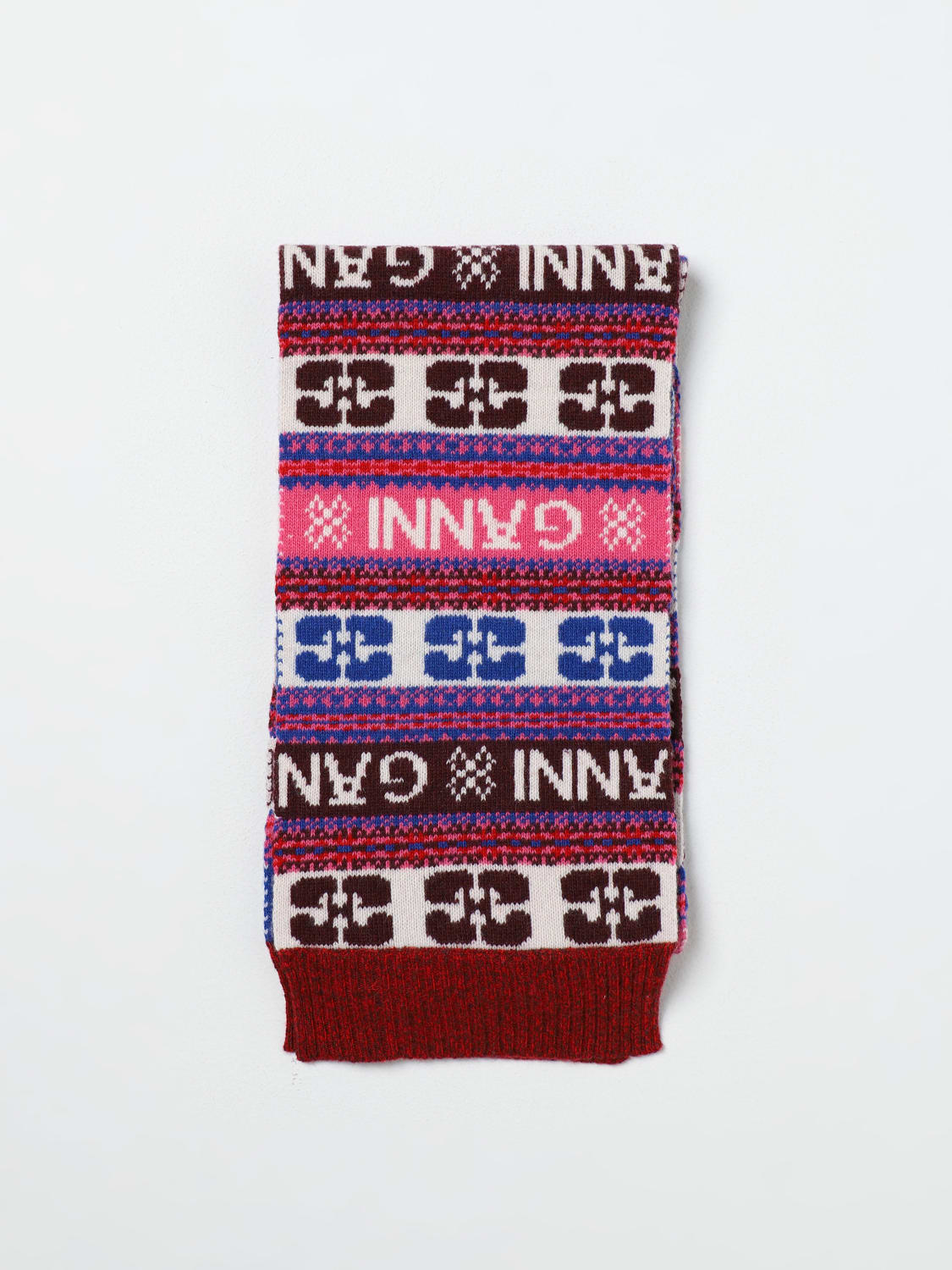 GANNI: scarf for woman - Multicolor | Ganni scarf A5623 online at ...