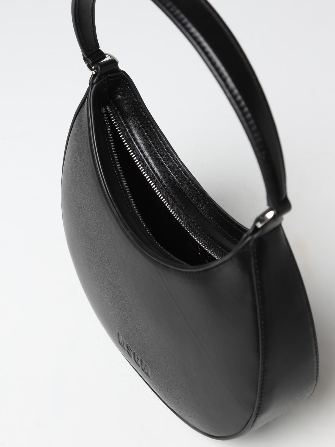 MSGM: bag in synthetic leather - Black | MSGM shoulder bag 3442MDZ08594 ...