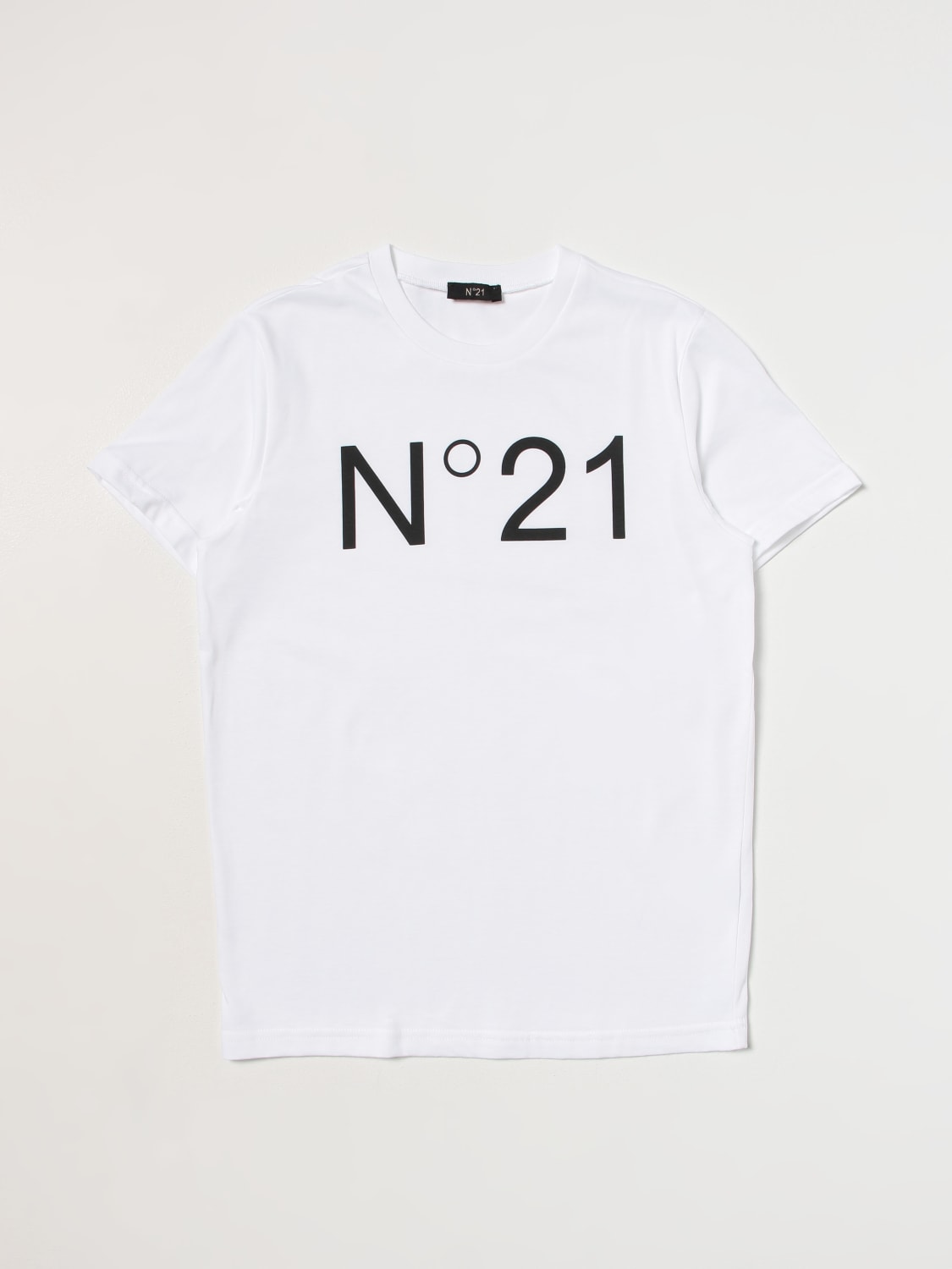 N° 21: T-shirt in cotton - White | N° 21 t-shirt N21173N0153 online at GIGLIO.COM