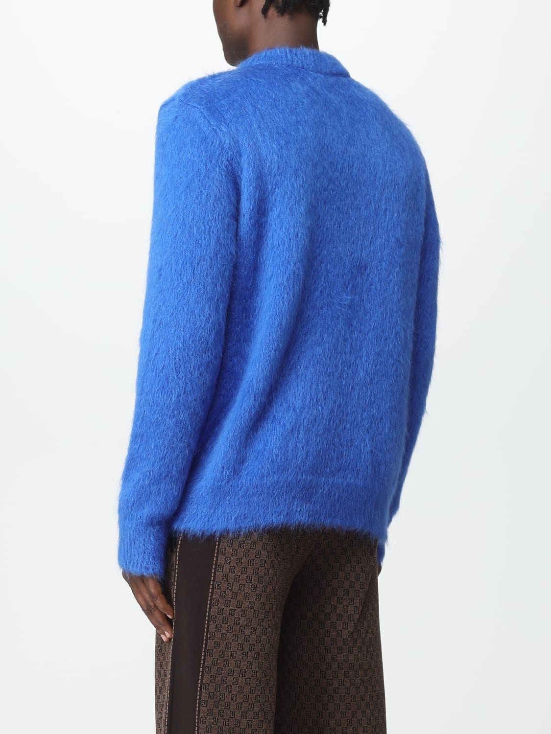 BALMAIN: sweater in Mohair wool - Royal Blue | BALMAIN sweater ...