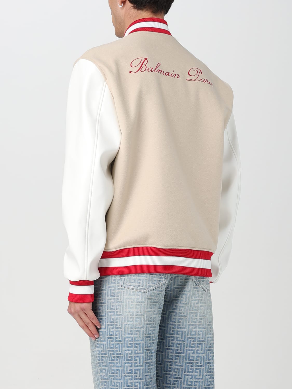 BALMAIN: Jacket men - Yellow Cream | BALMAIN jacket CH1TF610ME53 online ...