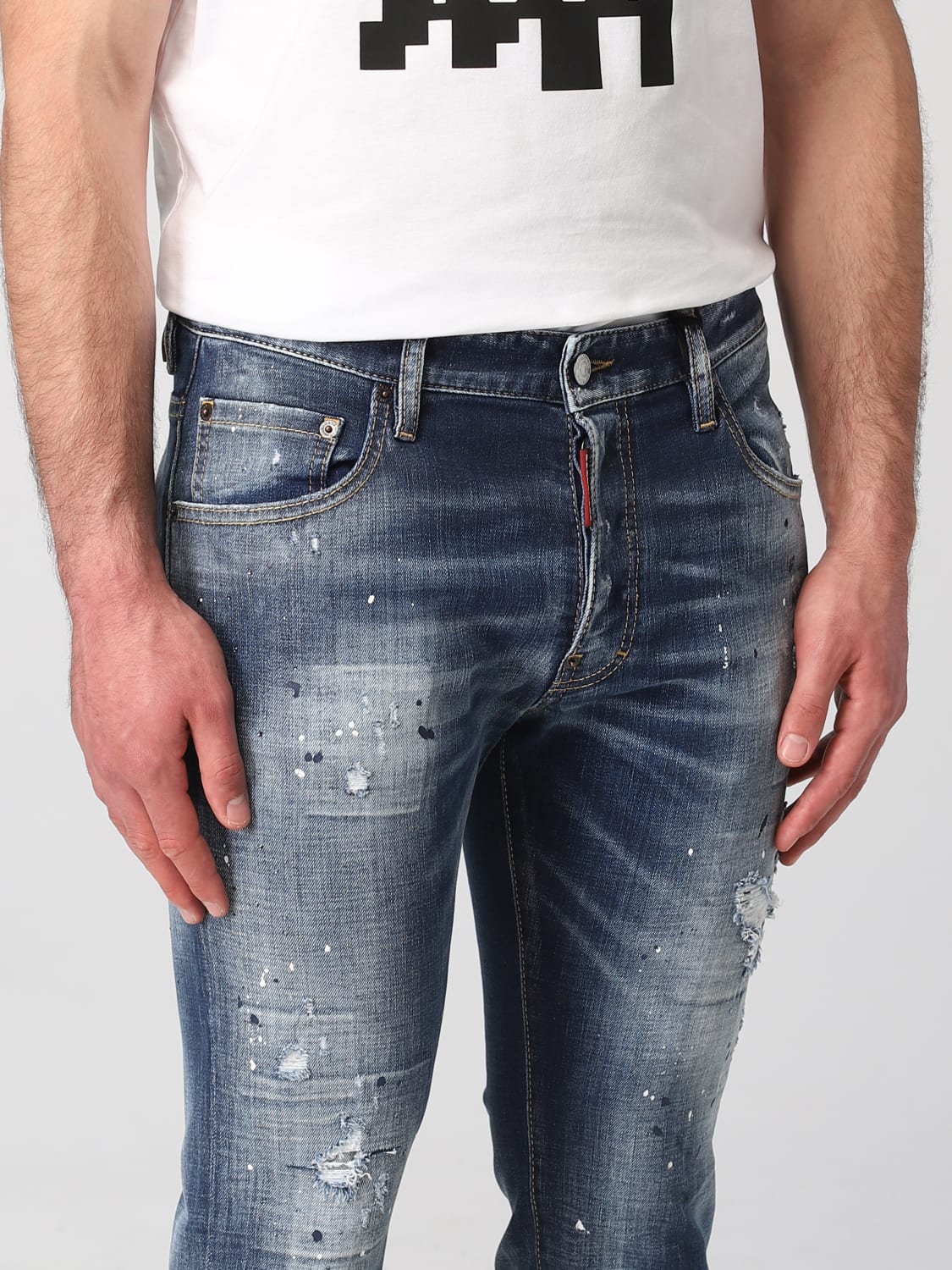 DSQUARED2 JEANS: Jeans in denim | Jeans DSQUARED2 uomo ...