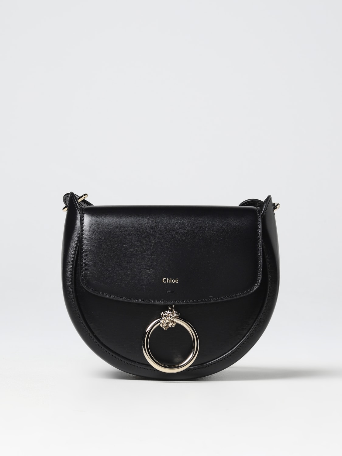 CHLOÉ: Chloé Arlene leather bag with charm - Black | CHLOÉ mini bag ...