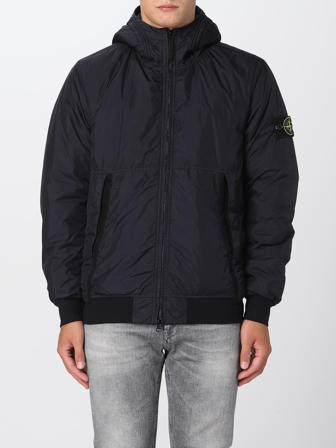 STONE ISLAND: Jacket men - Blue | STONE ISLAND jacket 40823 online at ...