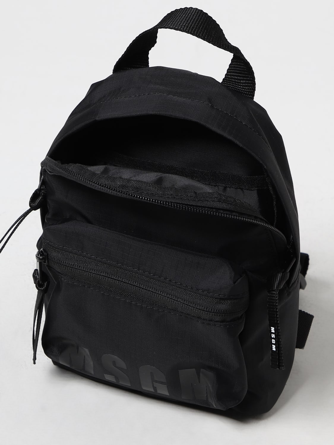 MSGM: backpack in nylon - Black | MSGM backpack 3540MZ37654 online at ...