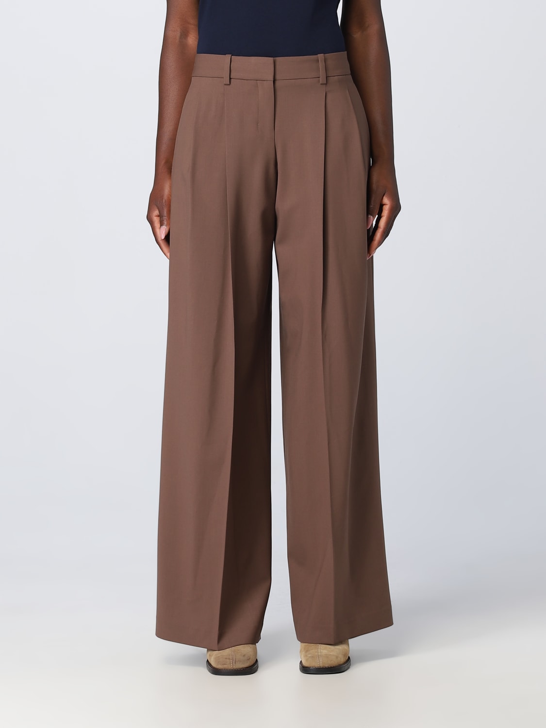 THEORY: pants for woman - Brown | Theory pants N0201225 online on ...