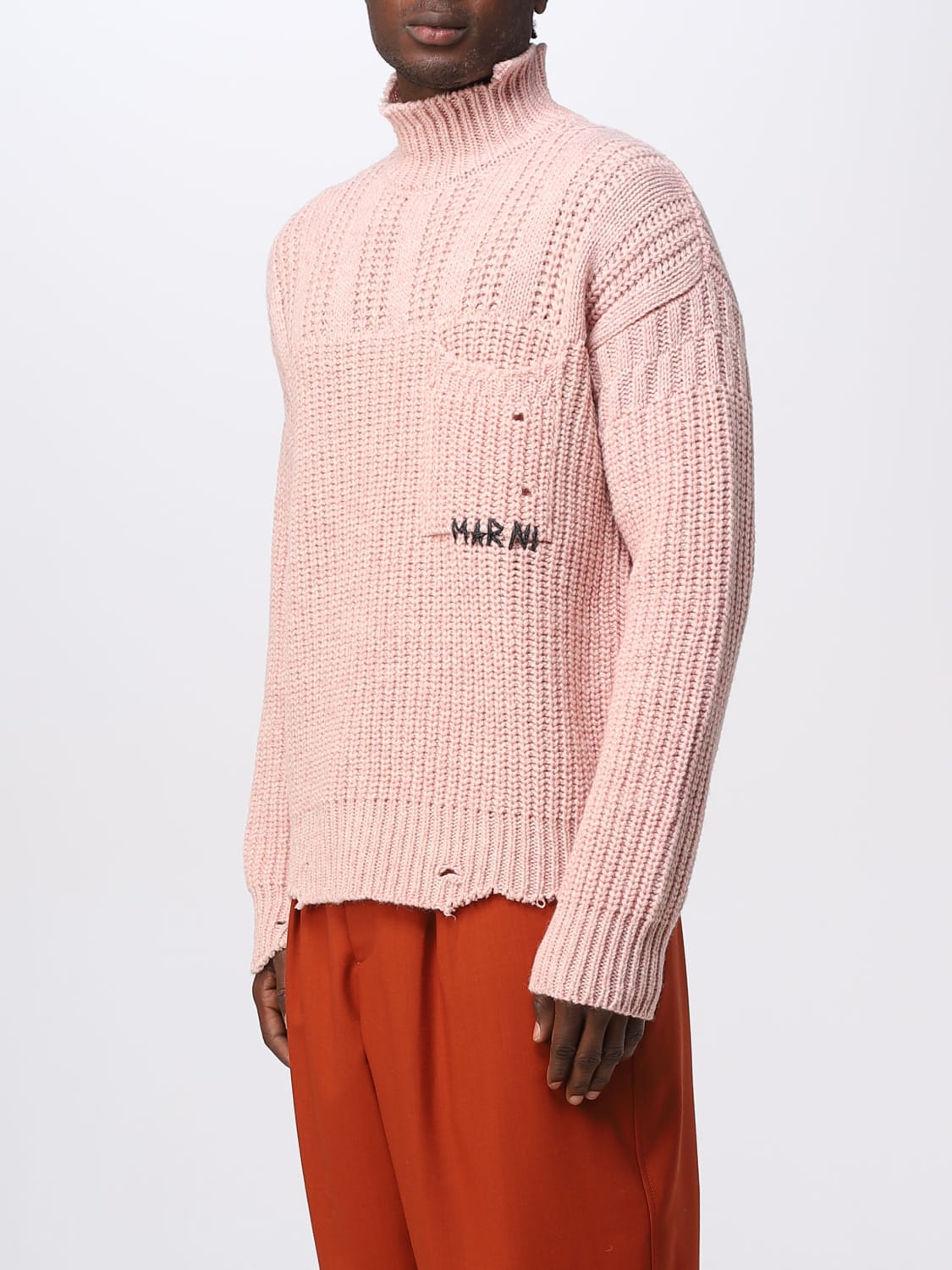 MARNI: Pull homme - Rose | Pull Marni DVMG0054A0UFW310 en ligne sur ...
