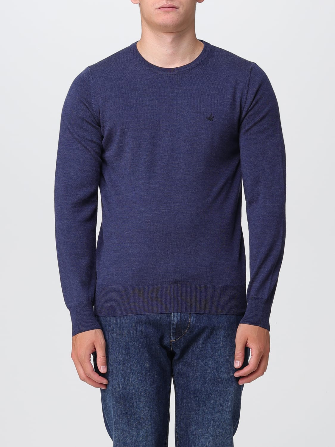 BROOKSFIELD: sweater for man - Denim | Brooksfield sweater 203EP001 online at GIGLIO.COM