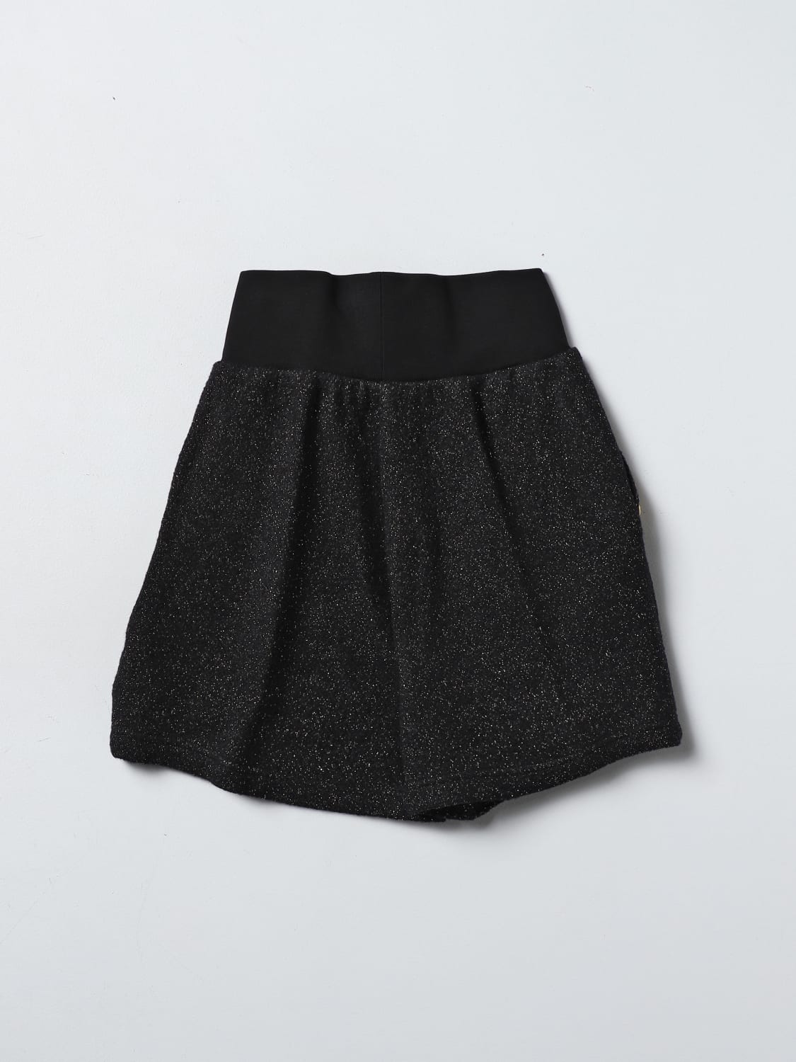 BALMAIN KIDS: short for girls - Black | Balmain Kids short BT6B69E0112 ...