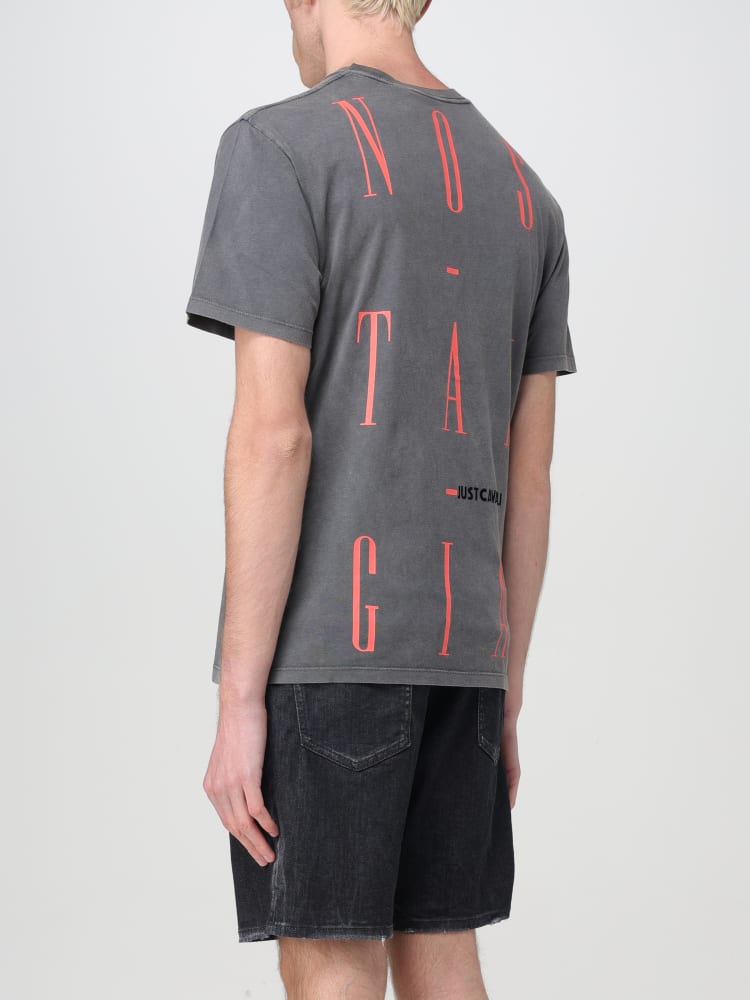 Just Cavalli Outlet T Shirt Men Black Just Cavalli T Shirt