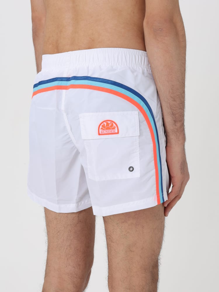 SUNDEK: Swimsuit men - White | Sundek swimsuit M504BDTA100 online at ...