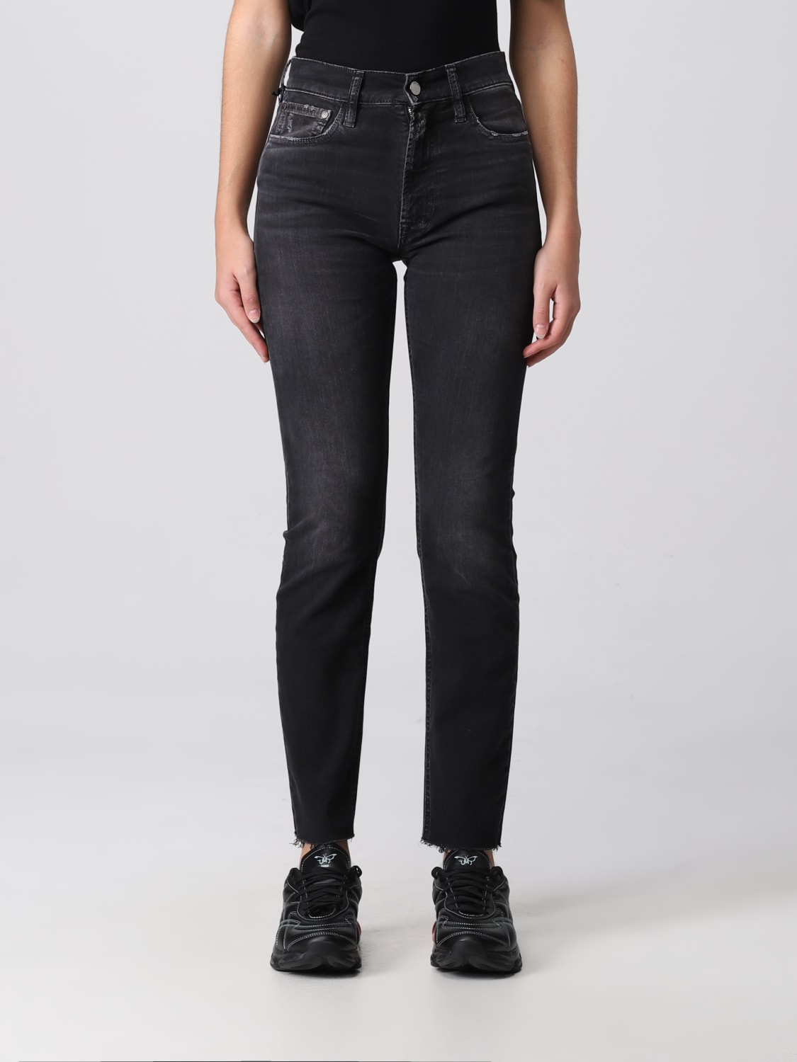 CYCLE: Jeans a 5 tasche - Nero | Jeans Cycle CP422P521 T031 online su ...