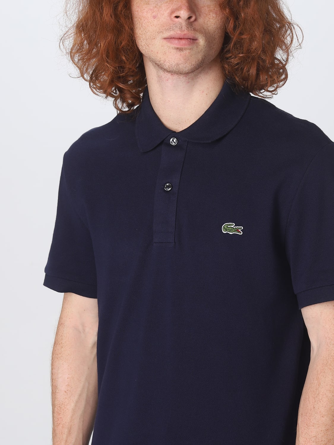 Lacoste Outlet: Polo shirt men - Blue | Lacoste polo shirt PH4012 online at GIGLIO.COM
