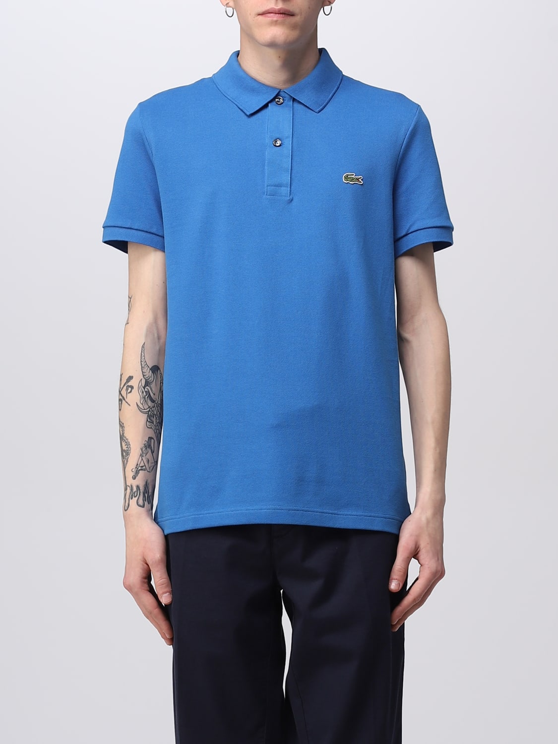Lacoste Outlet: Polo shirt men - Blue 1 | Lacoste polo shirt PH4012 online at GIGLIO.COM