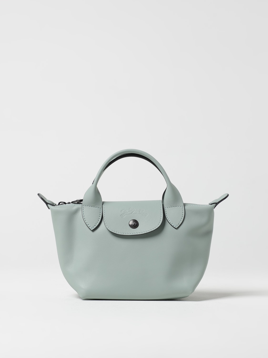 LONGCHAMP: Le Pliage Xtra leather bag with shoulder strap - Water ...