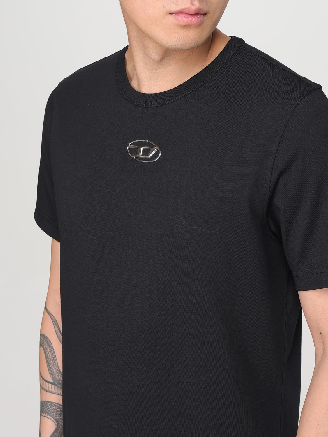DIESEL: T-shirt men - Black | Diesel t-shirt A178800CLBR online at GIGLIO.COM