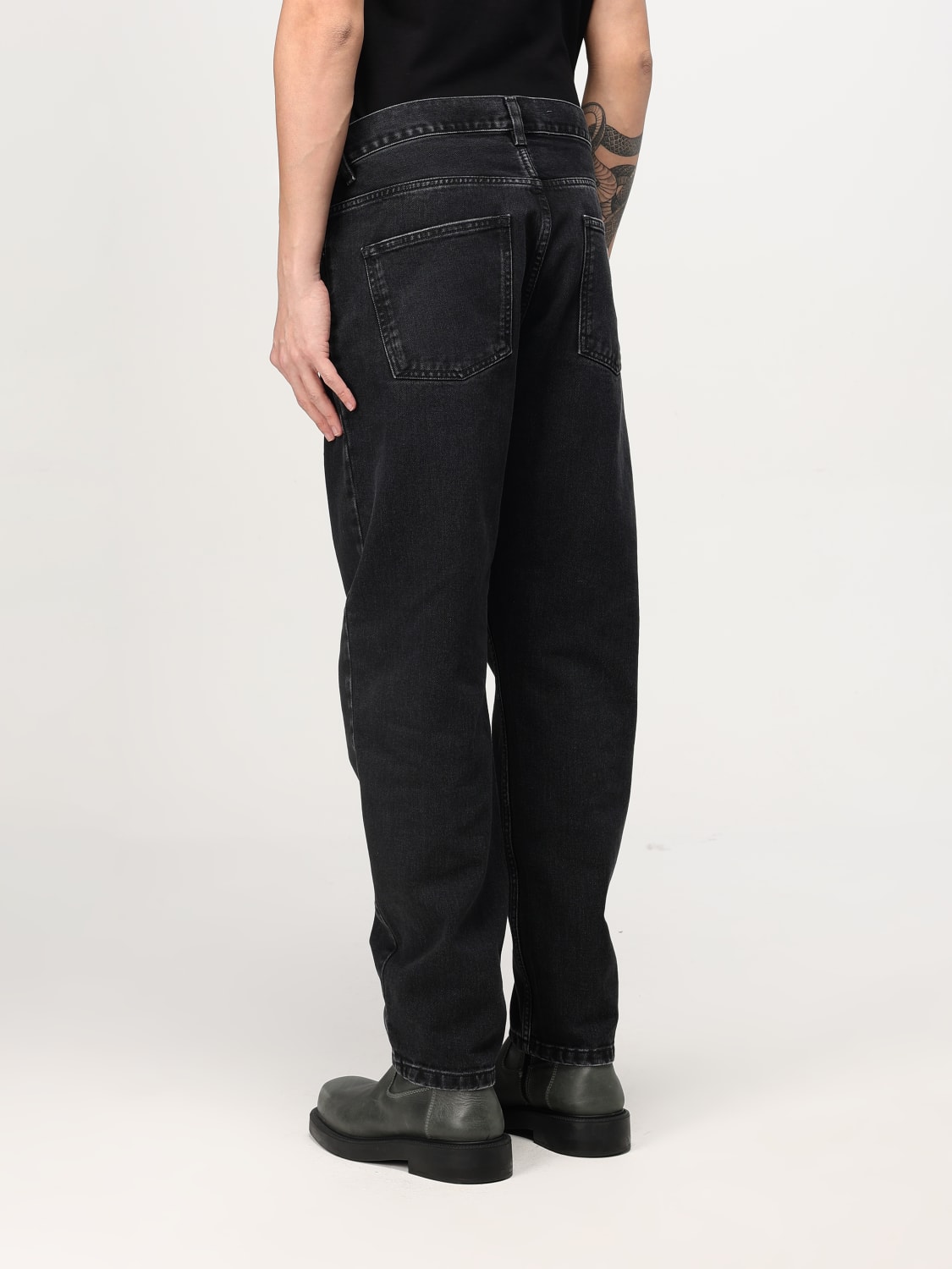 CARHARTT WIP: 5-pocket baggy jeans - Black | Carhartt Wip pants I029208 ...