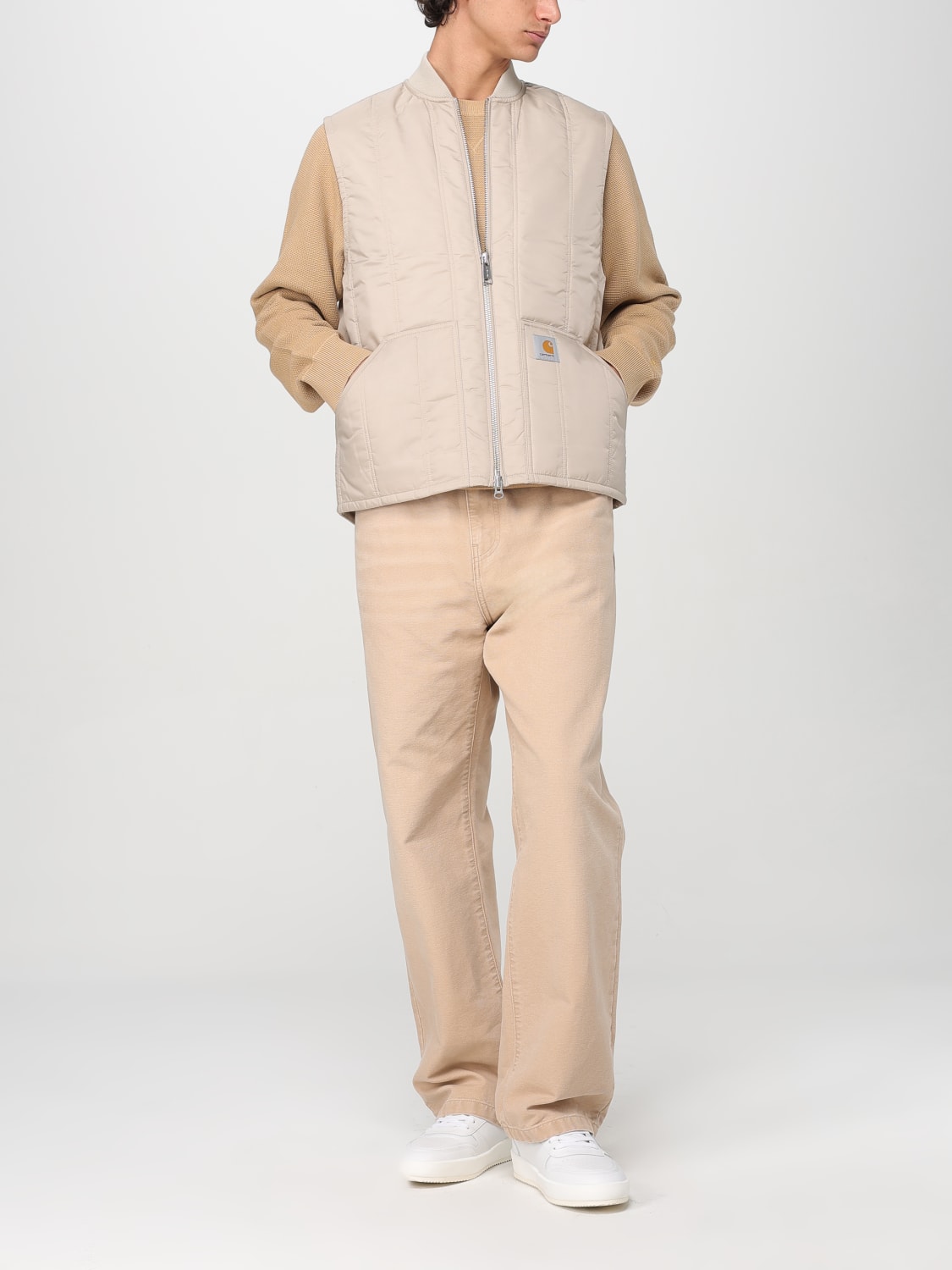 CARHARTT WIP: Jacket men - Natural | Carhartt Wip suit vest I034387 ...