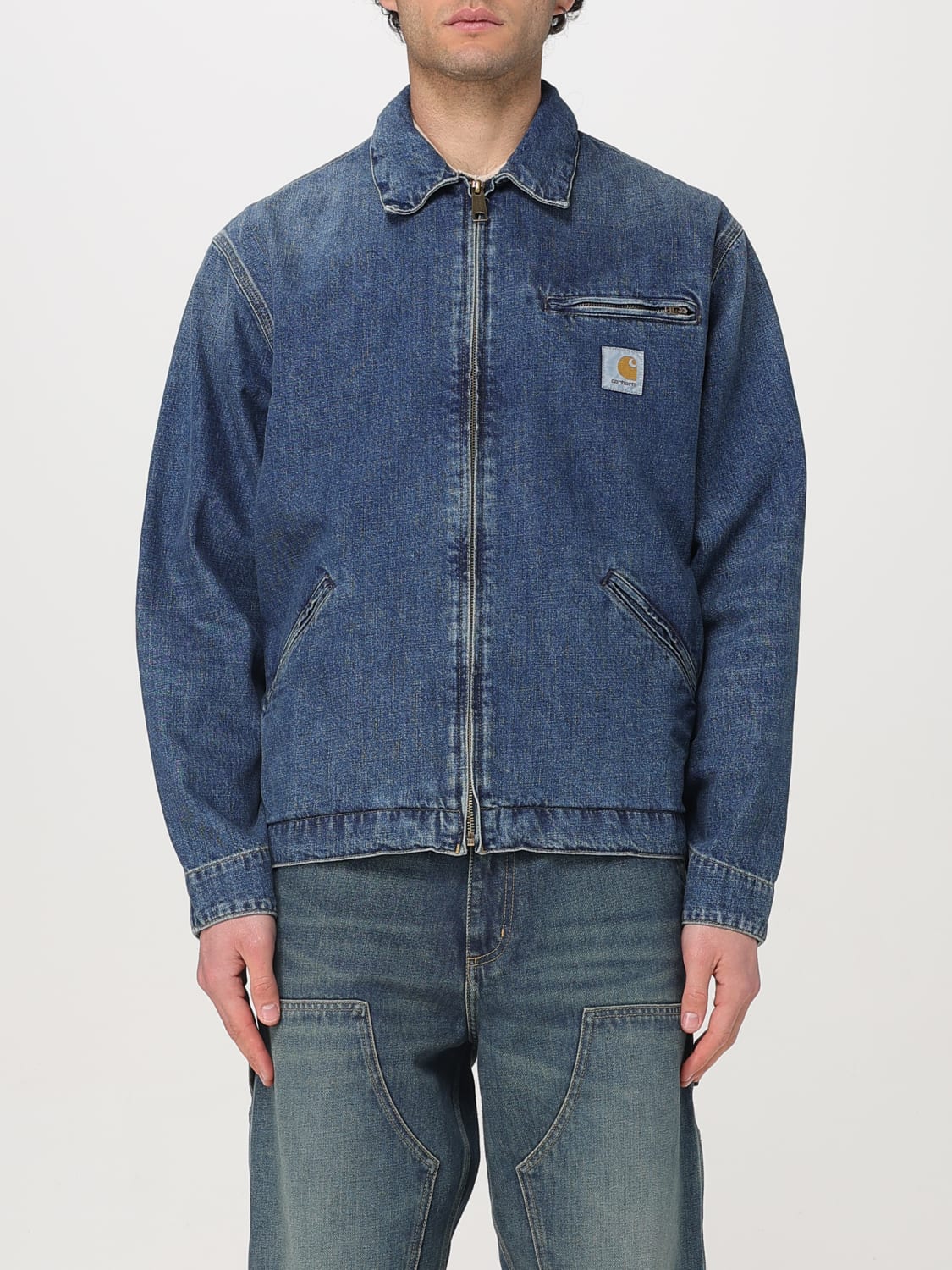 CARHARTT WIP: Jacket men - Denim | Carhartt Wip jacket I034870 online ...