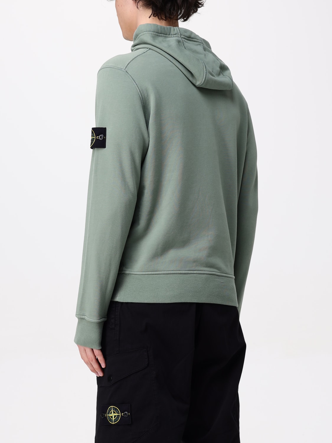 STONE ISLAND: Sweatshirt men - Green | Stone Island sweatshirt 6100045S0051 online at GIGLIO.COM