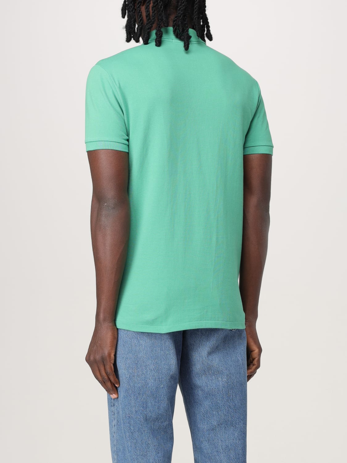 POLO RALPH LAUREN: Polo shirt men - Green | Polo Ralph Lauren polo shirt 710680784413 online at ...