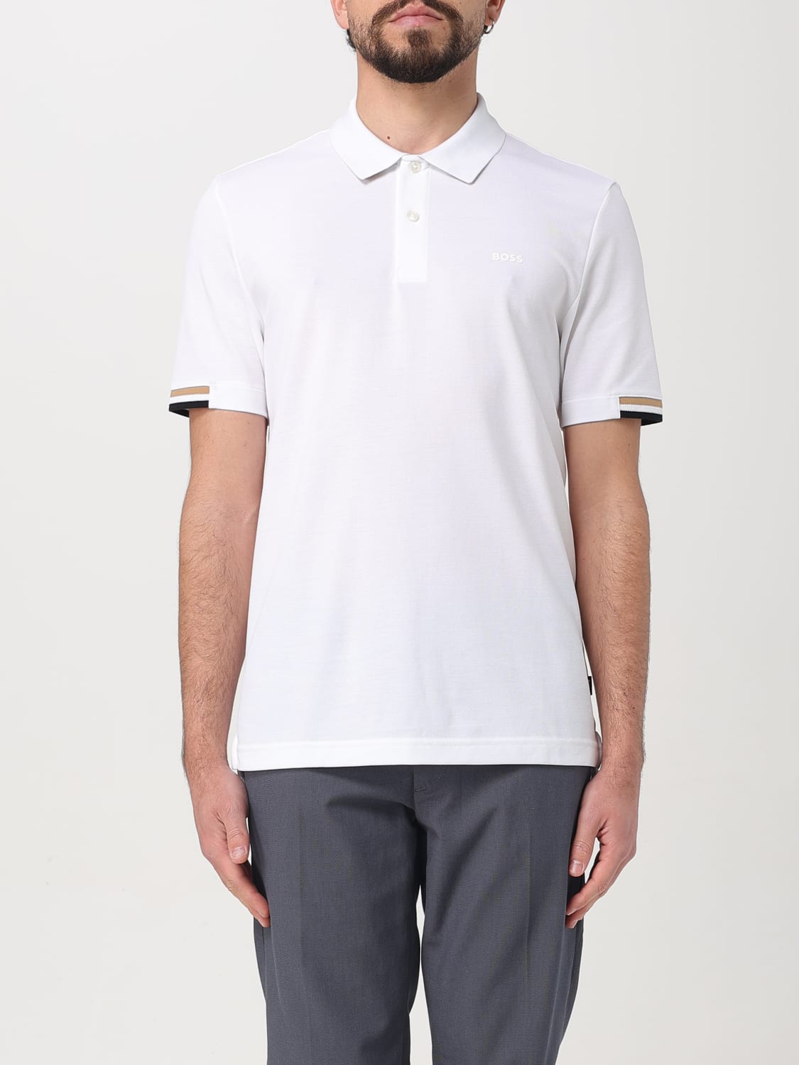 BOSS: Polo shirt men - White | Boss polo shirt 50467113 online at ...