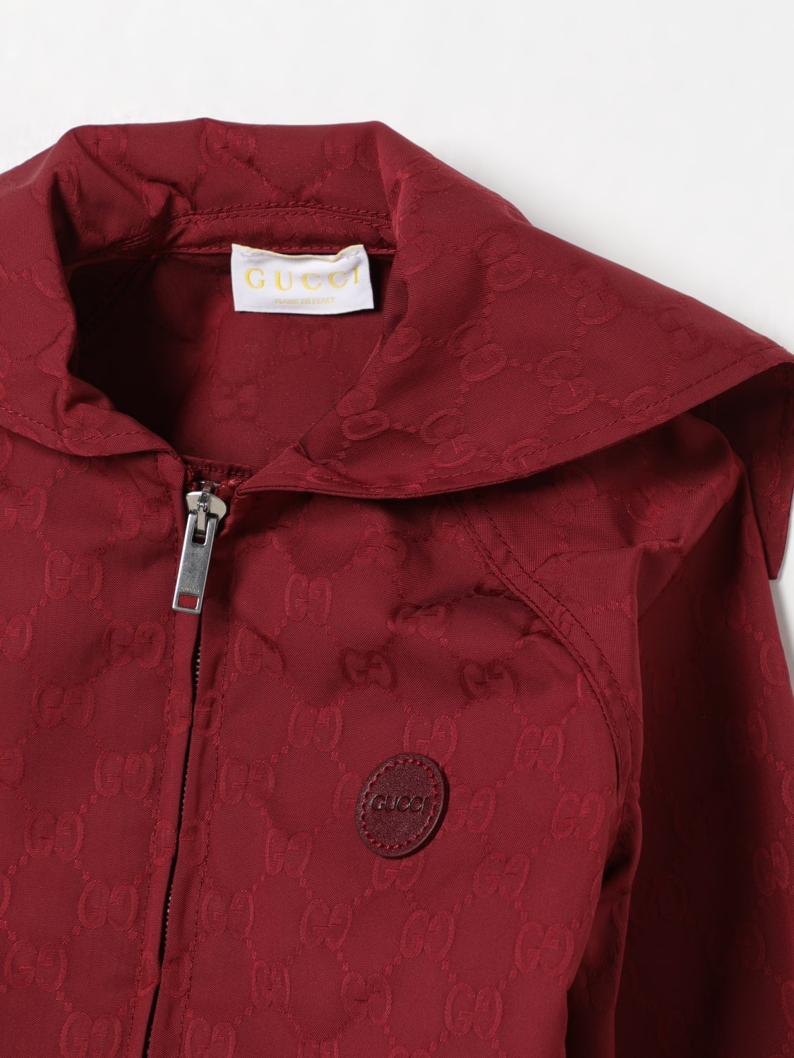 GUCCI: Jacket kids - Burgundy | Gucci jacket 804388 XWA27 online at ...