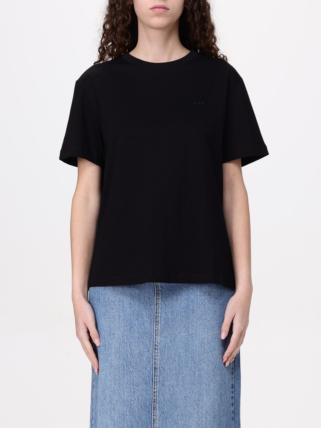 ADD: T-shirt woman - Black | Add t-shirt 11AWAA1 online at GIGLIO.COM