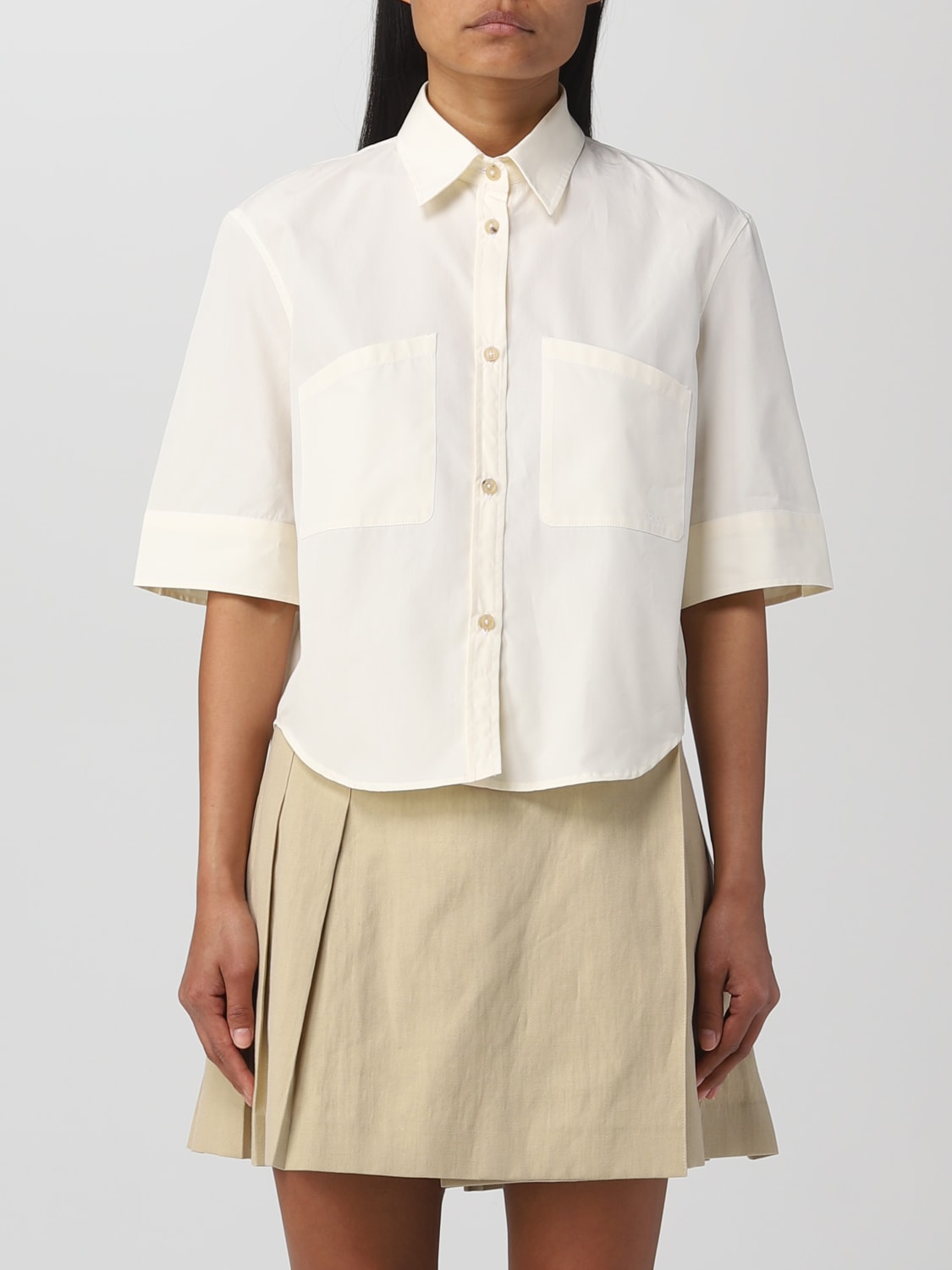 Fay Outlet: Camicia donna - Panna | Camicia Fay NCWA2465740HQL online su GIGLIO.COM