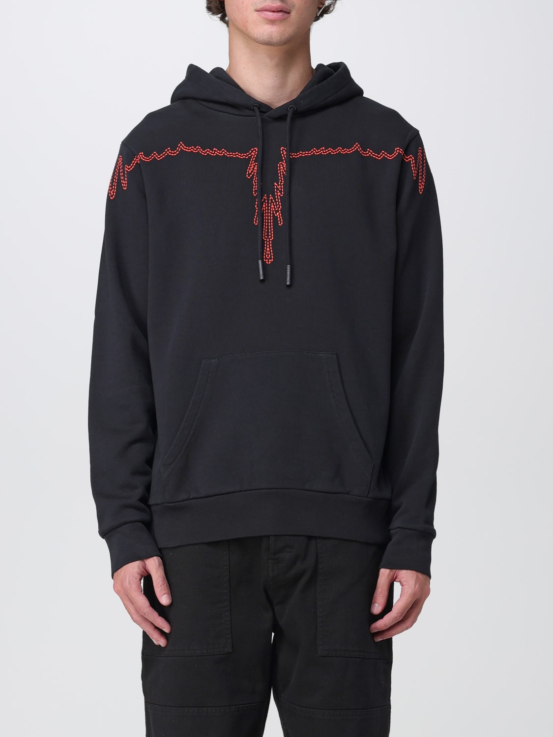 MARCELO BURLON COUNTY OF MILAN: Sweatshirt men - Black | Marcelo Burlon ...