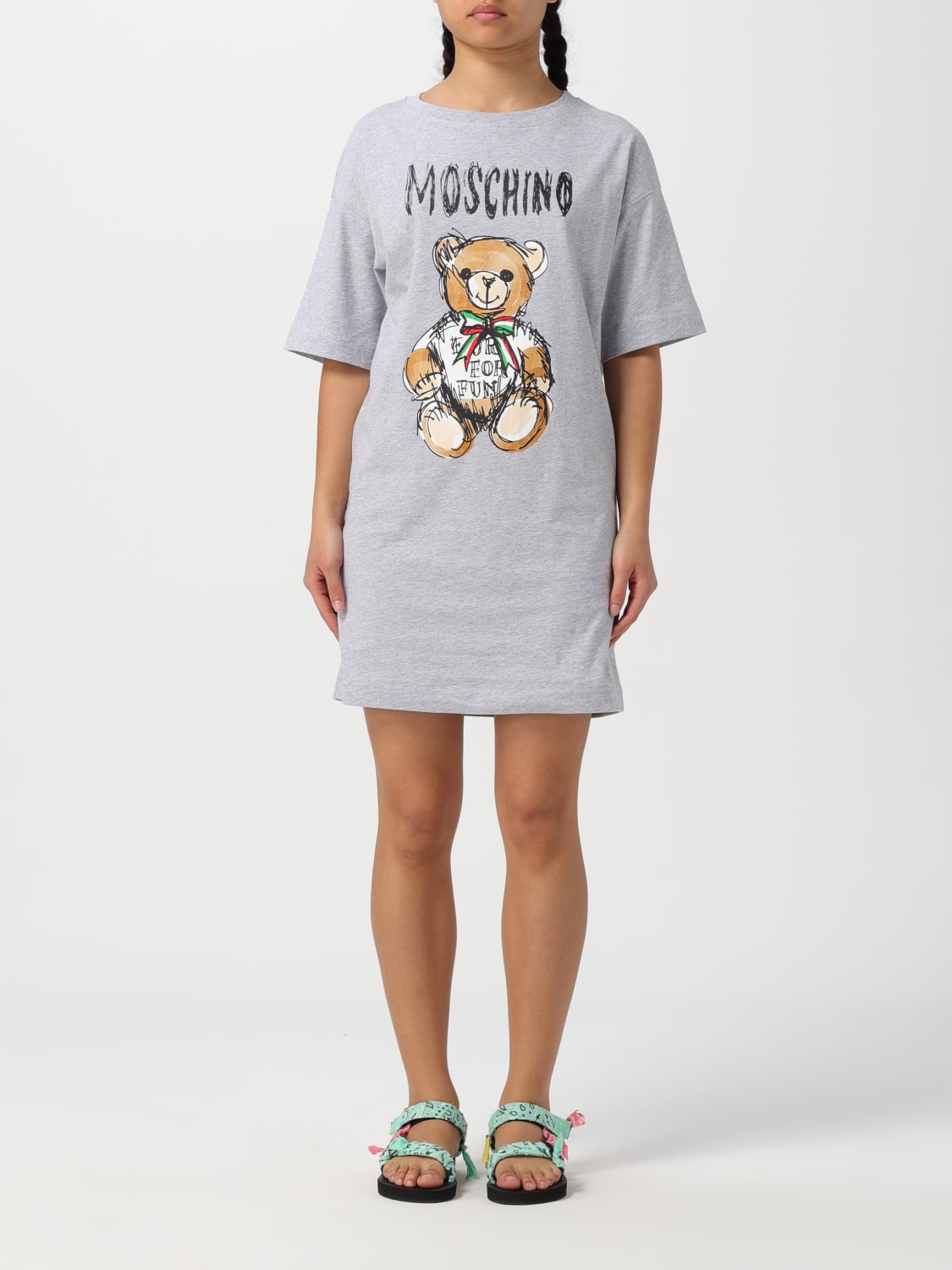 Moschino Couture Outlet: Dress woman - Grey | Moschino Couture dress 04520541 online at GIGLIO.COM