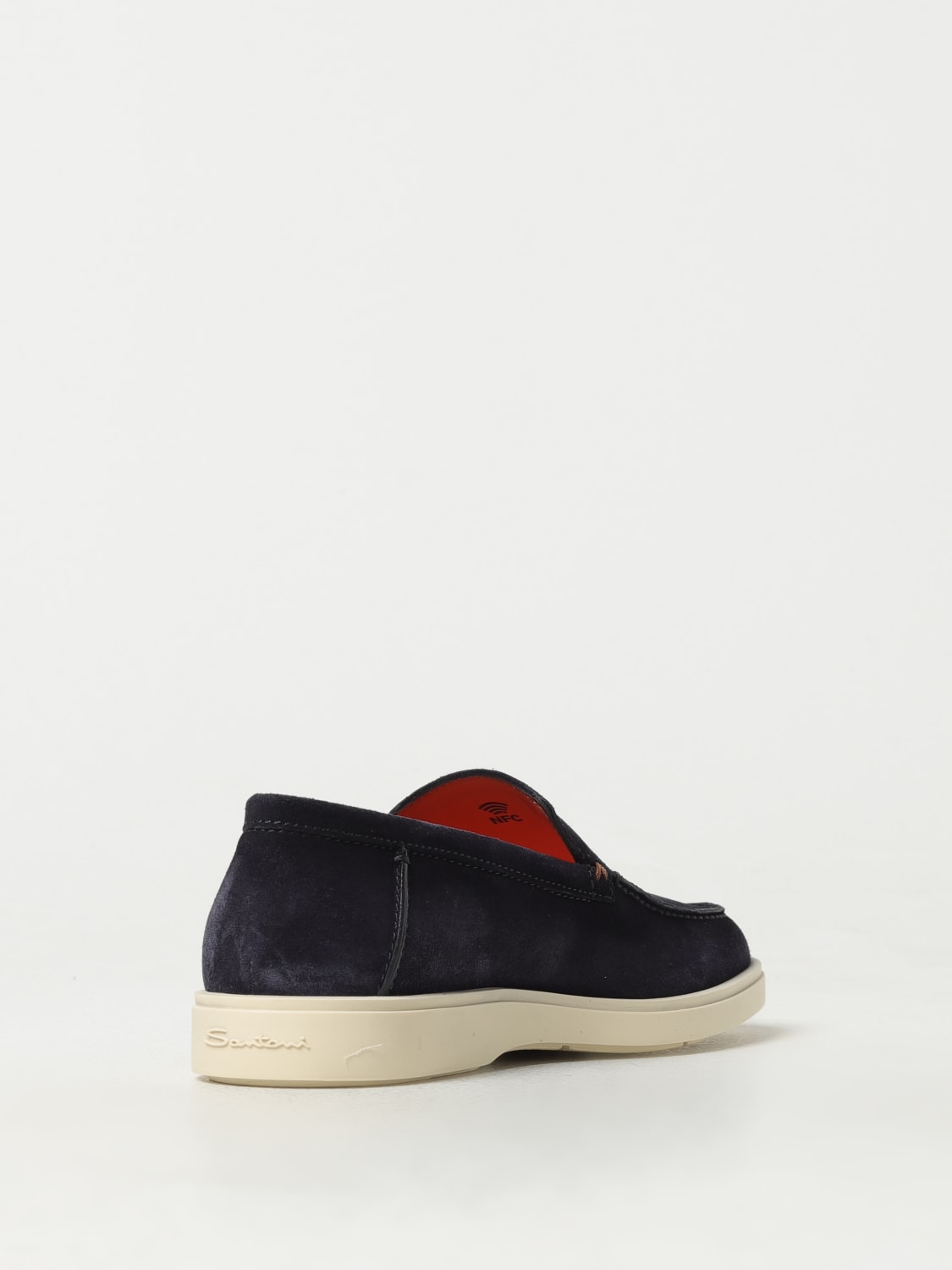 SANTONI: Shoes men - Blue | Santoni loafers MGDT17824TICBGEX SANTONI: Shoes men - Blue | Santoni loafers MGDT17824TICBGEX