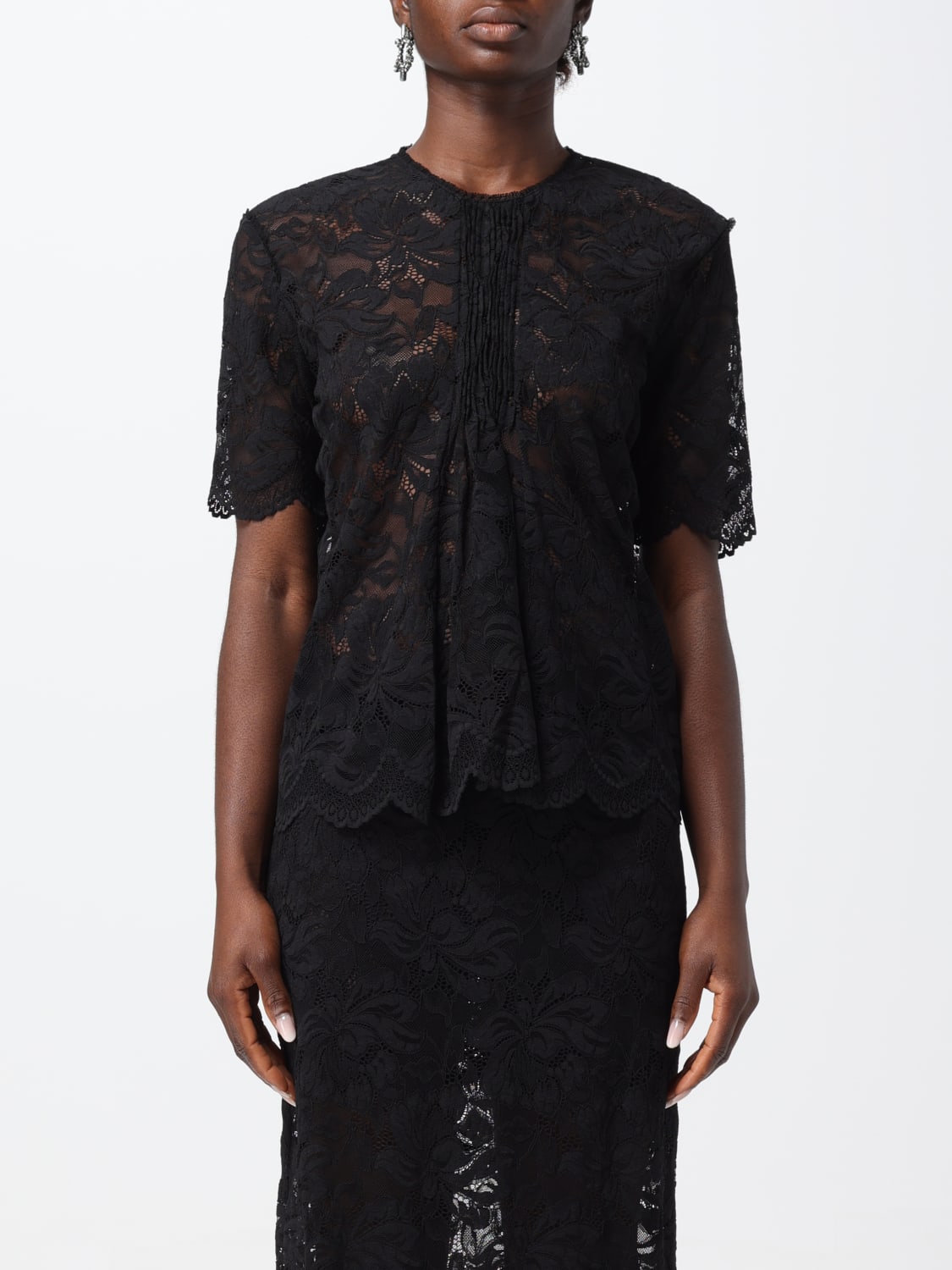 RABANNE: Top e bluse donna - Nero | Top Rabanne 24PJTO732PA0170 online ...