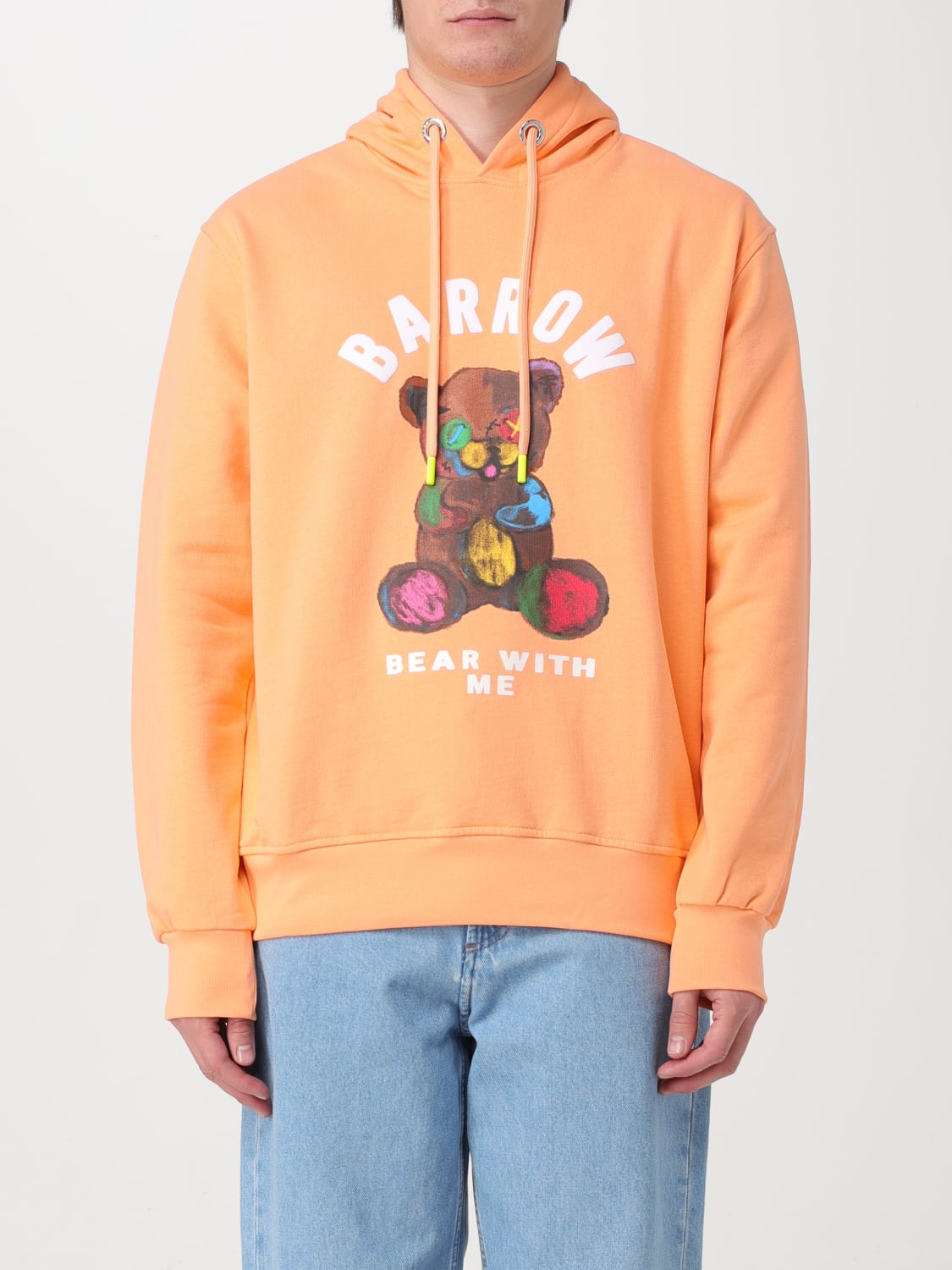 BARROW: Sweatshirt men - Orange | Barrow sweatshirt S4BWUAHS048 online ...