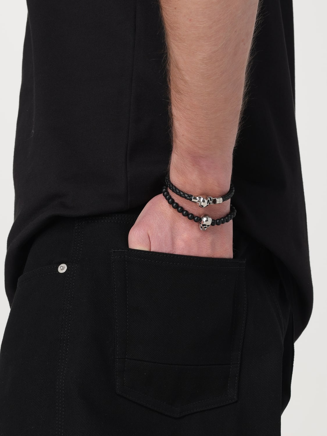 ALEXANDER MCQUEEN: Jewel men - Black | Alexander McQueen jewel ...