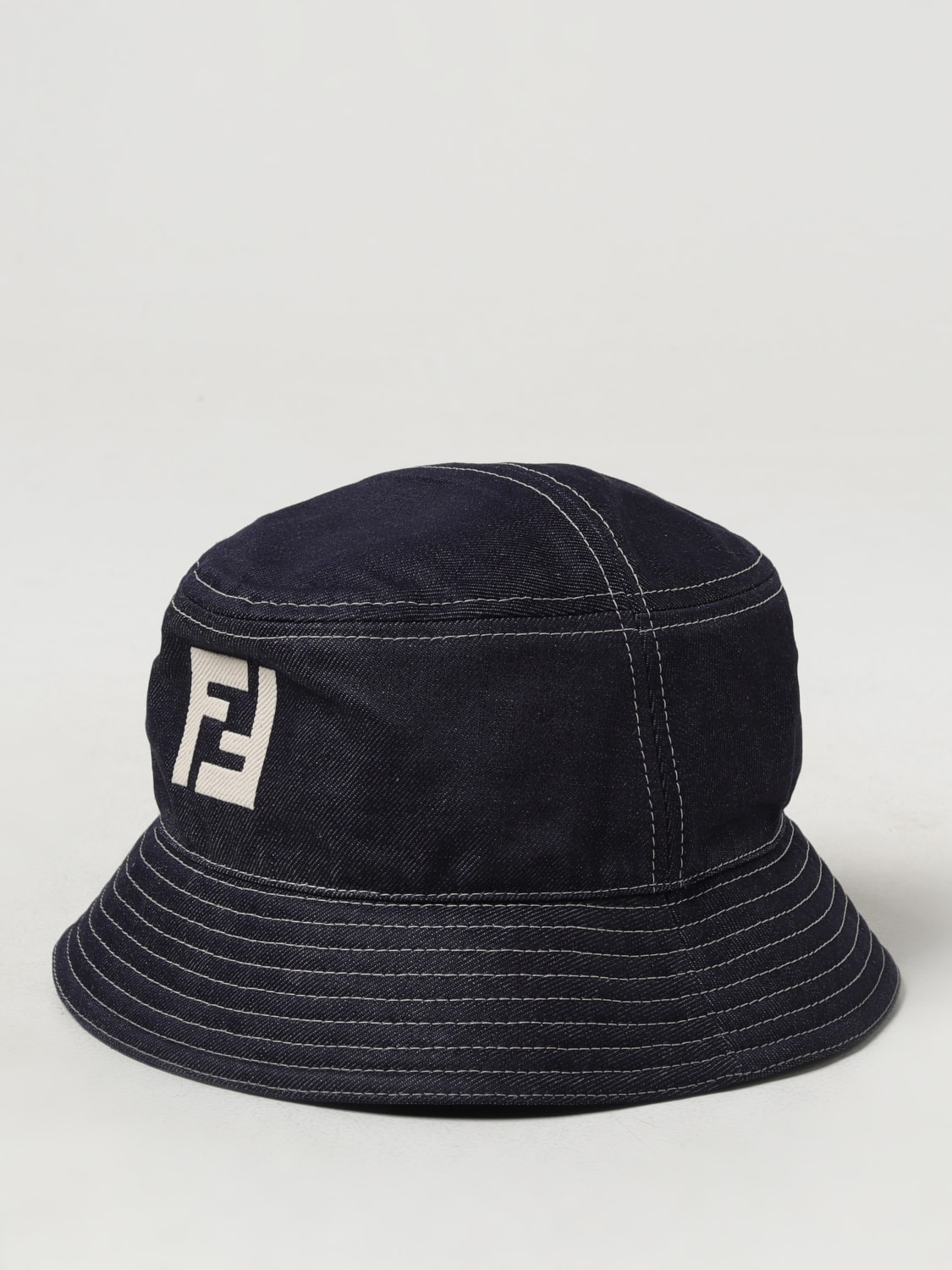 FENDI: Hat men - Blue | Fendi hat FXQ958ARR1 online at GIGLIO.COM