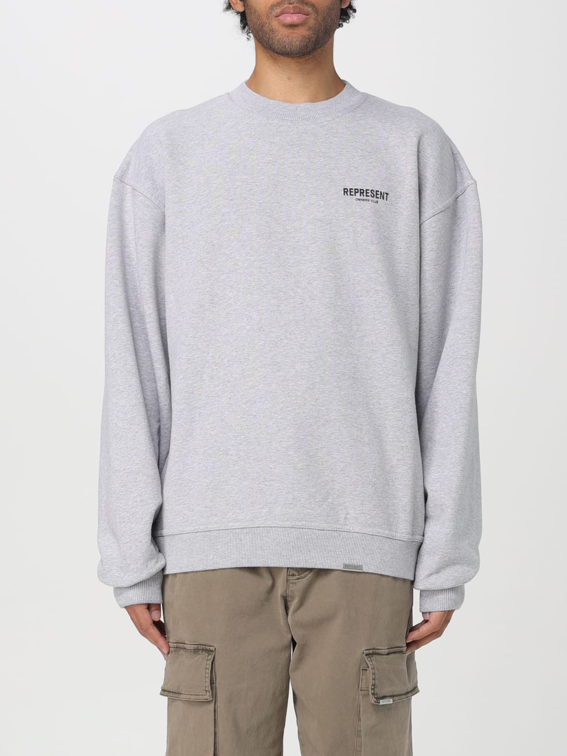 REPRESENT: Sweatshirt men - Grey | Represent sweatshirt OCM410 online ...