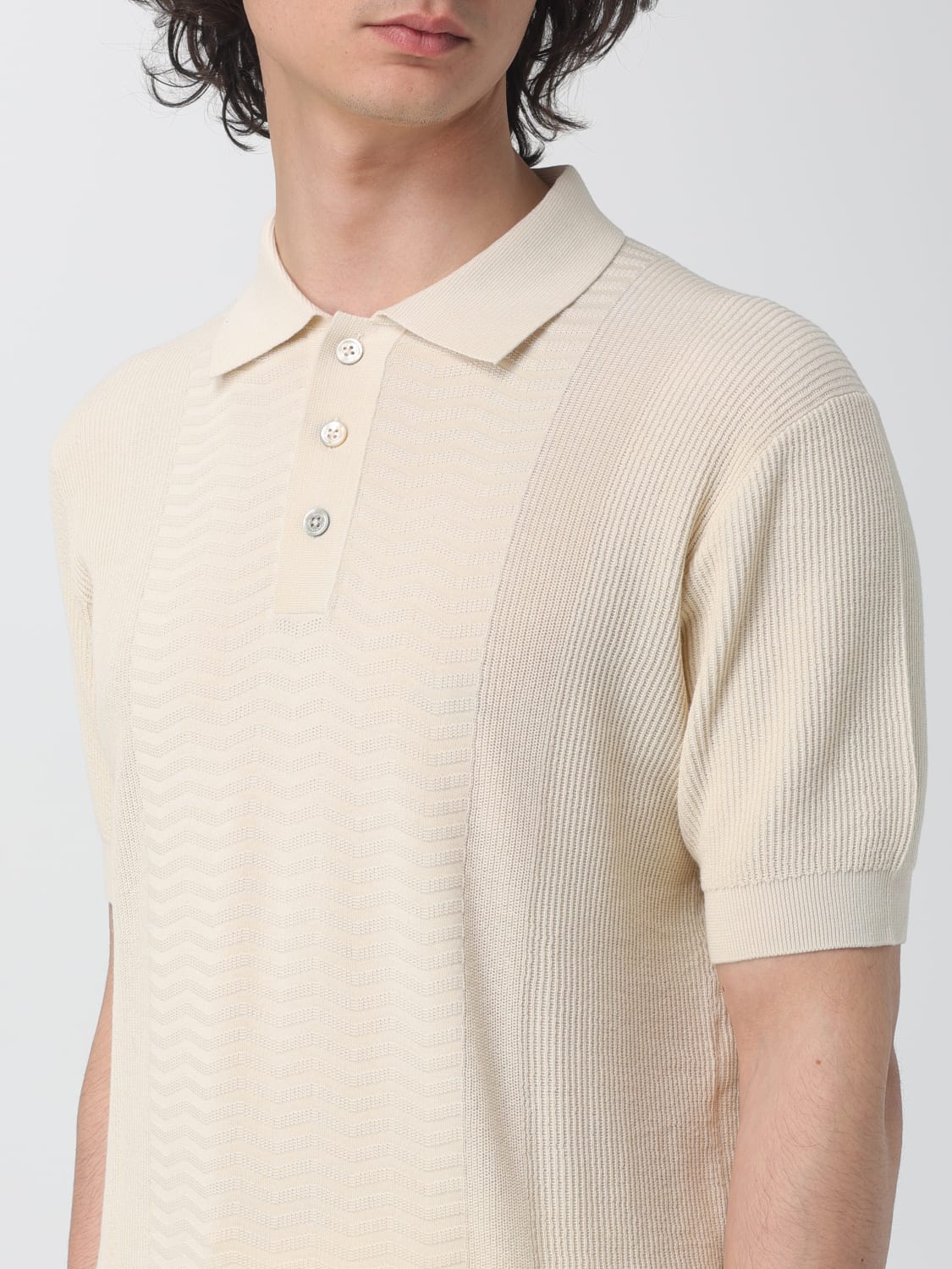 Paolo Pecora Outlet: Polo shirt men - Beige | Paolo Pecora polo shirt ...
