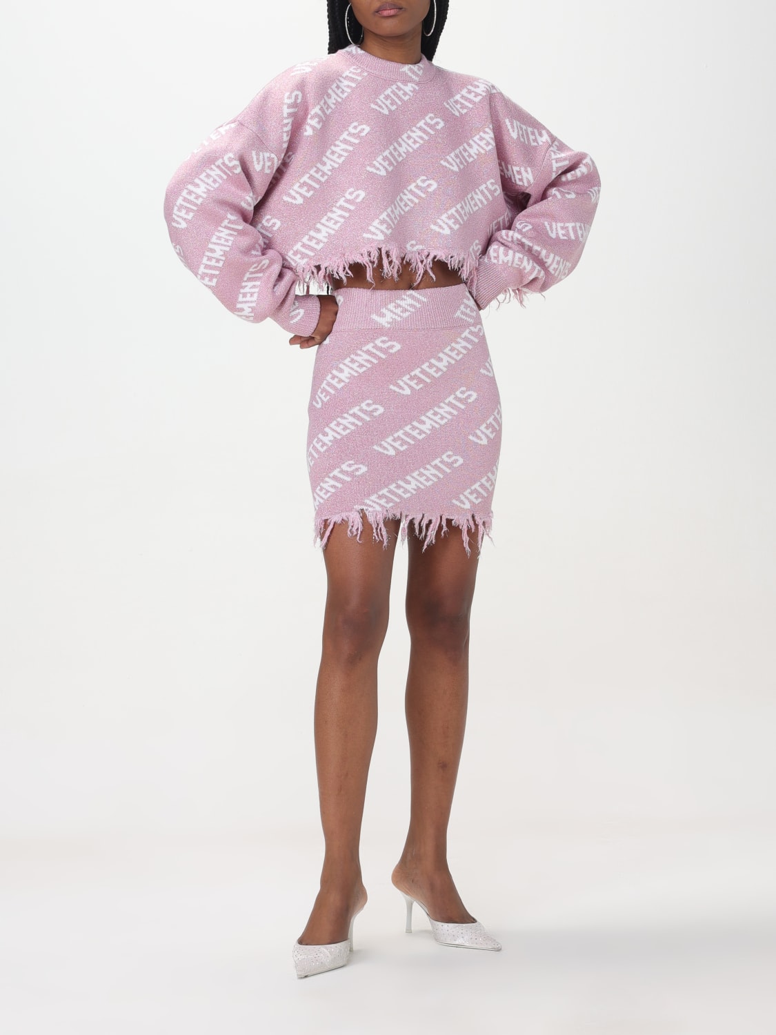 Vetements Outlet: Skirt woman - Pink | Vetements skirt WE64KN905P ...