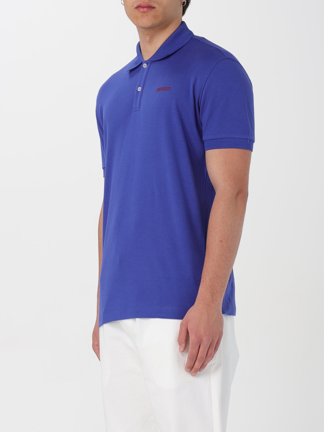 FERRARI: T-shirt men - Blue | Ferrari polo shirt 48300 online at GIGLIO.COM