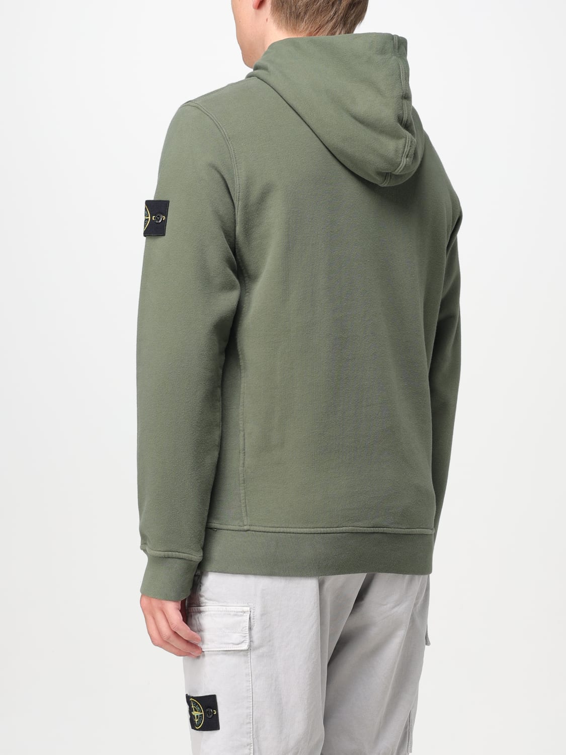 STONE ISLAND: Sweatshirt men - Green | Stone Island sweatshirt 811560820 online at GIGLIO.COM