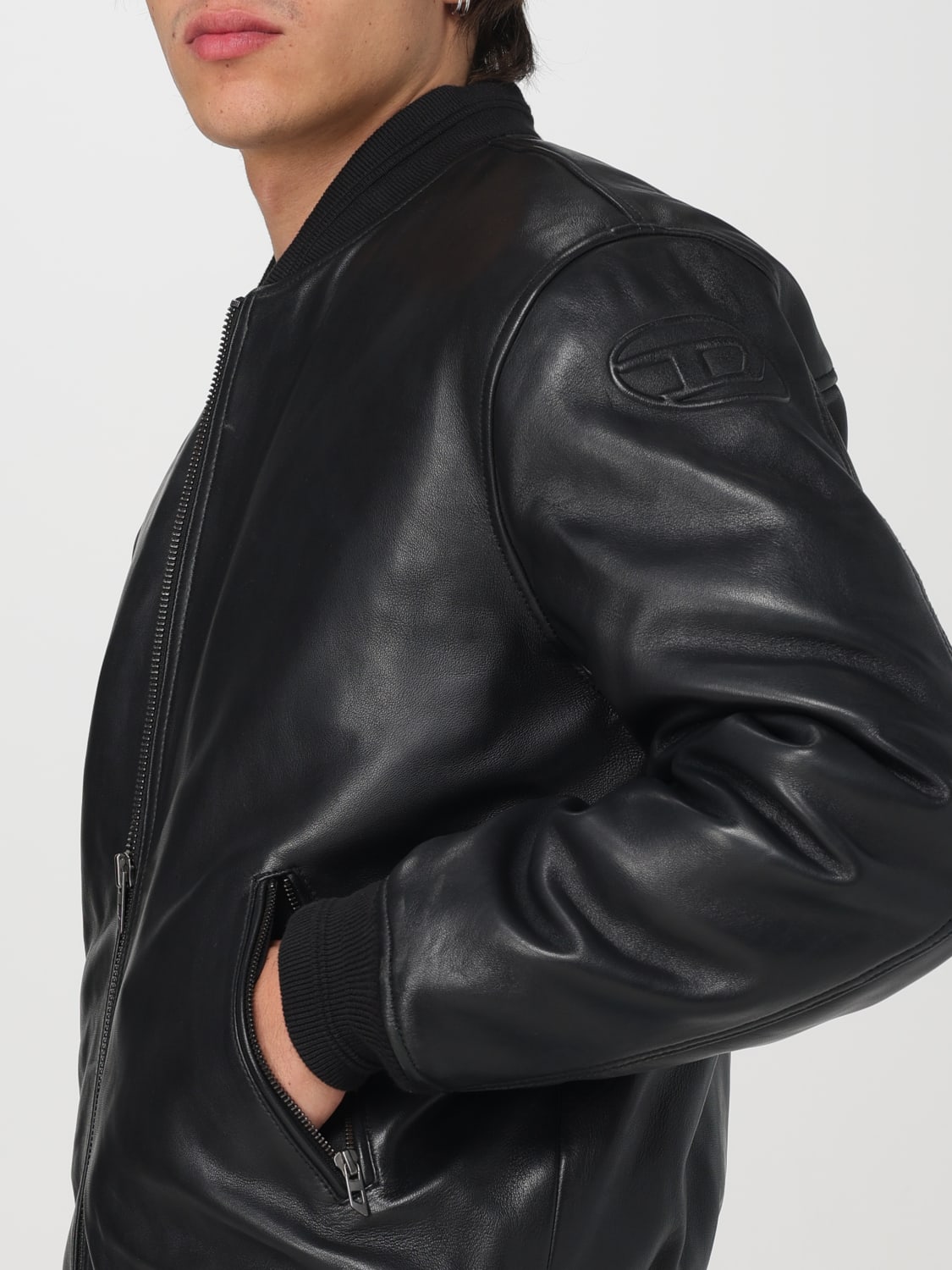 DIESEL: Jacket men - Black | Diesel jacket A144350HJAC online at GIGLIO.COM