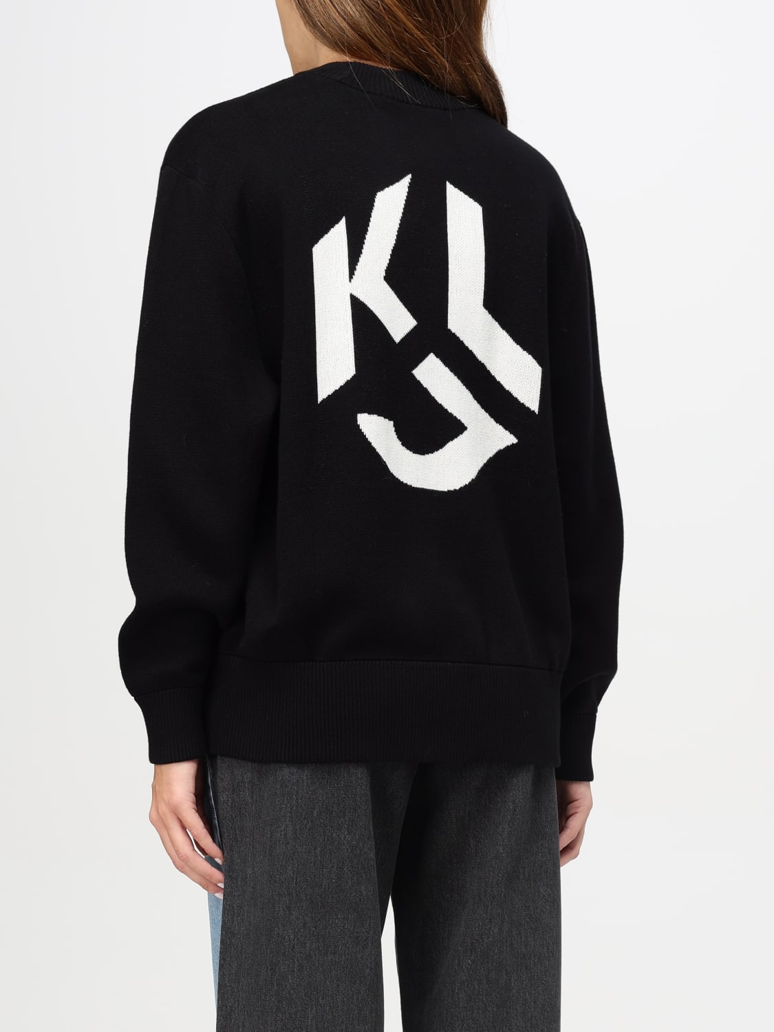 KARL LAGERFELD: Sweater woman - Black | Karl Lagerfeld sweatshirt ...