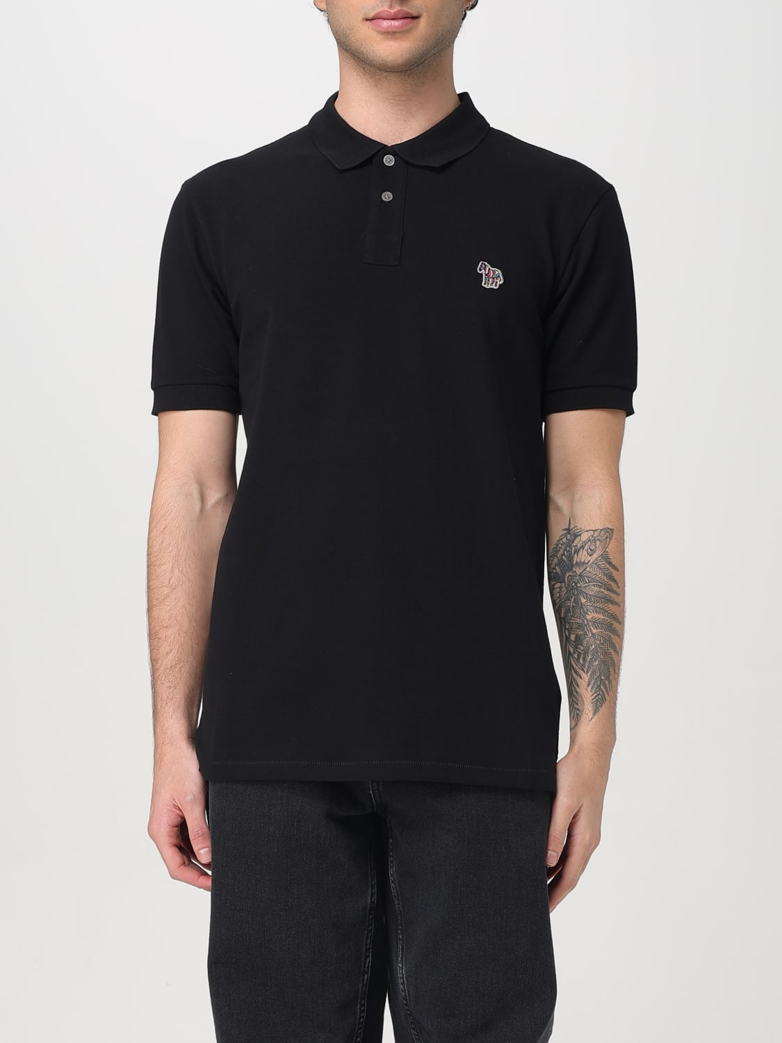 Ps Paul Smith Outlet: Polo shirt men - Black | Ps Paul Smith polo shirt M2R183KKZEBRA online at ...