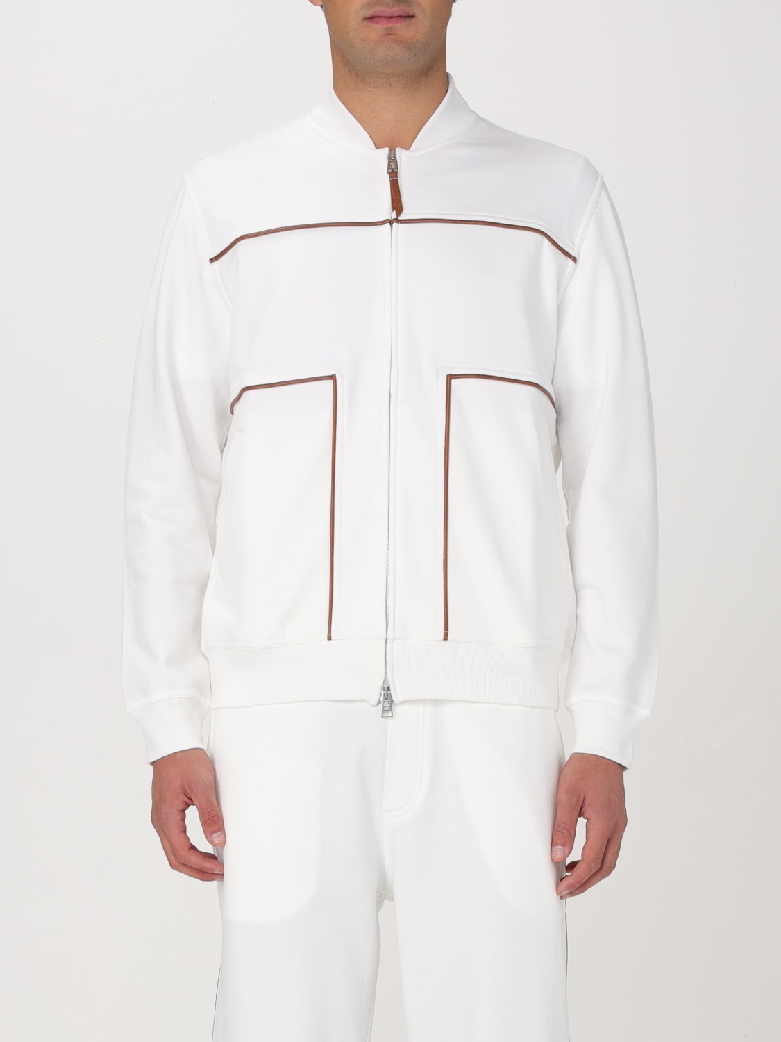 BRUNELLO CUCINELLI: Sweater men - Beige | Brunello Cucinelli sweatshirt ...