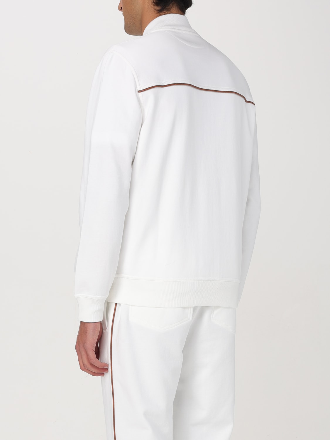 BRUNELLO CUCINELLI: Jumper men - Beige | Brunello Cucinelli sweatshirt ...
