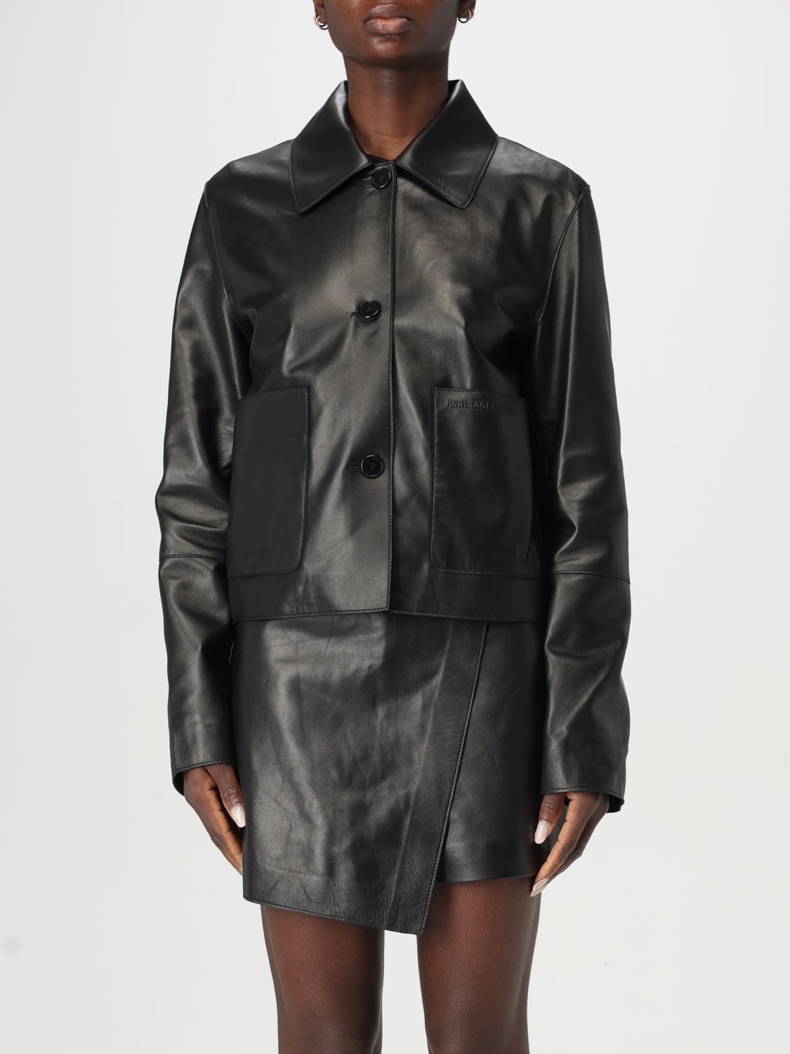 Karl Lagerfeld Outlet: Jacket woman - Black | Karl Lagerfeld jacket ...