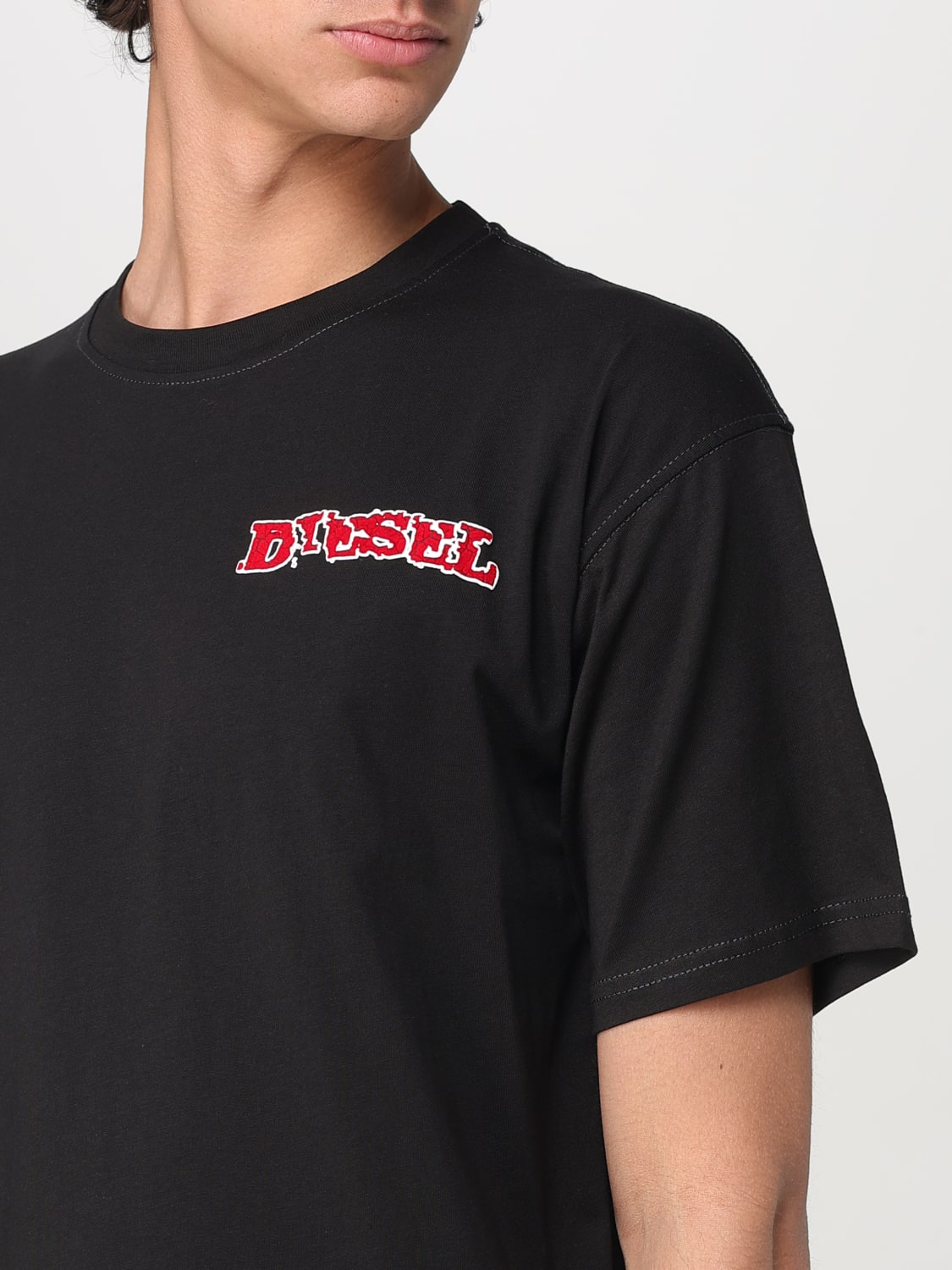 DIESEL: T-shirt men - Black | Diesel t-shirt A167070QIAM online at GIGLIO.COM